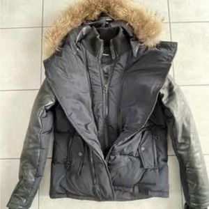 RUDSAK | Jackets & Coats | Rudsak Jacket Puffer With Leather Sleeve ...